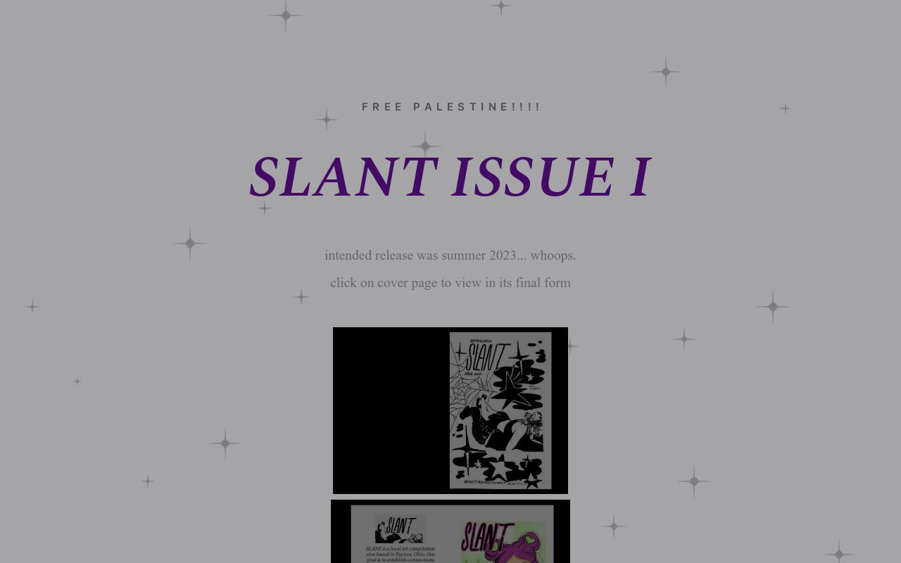 slant issue i